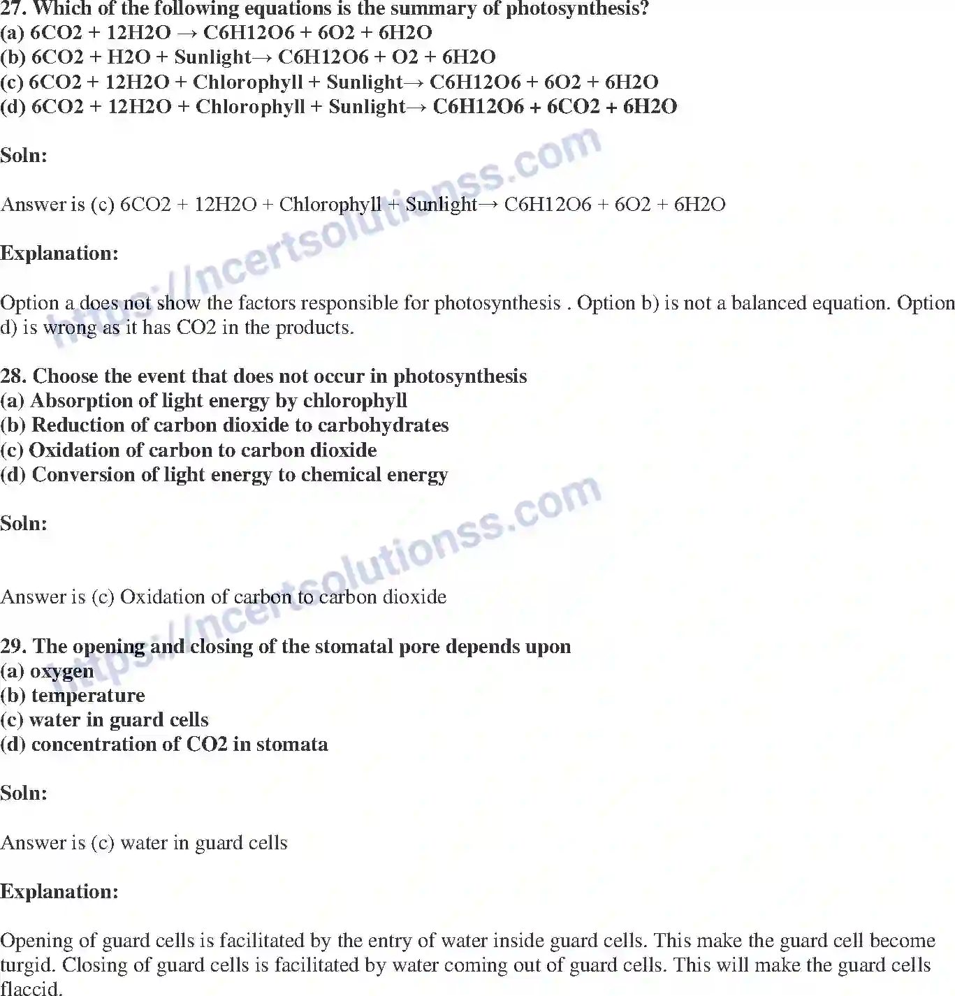 Class 10 Science Life Processes note