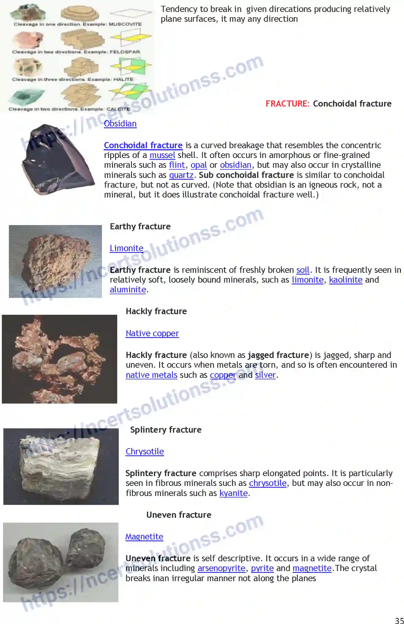 Class 11 Geography Minerals and Rocks note