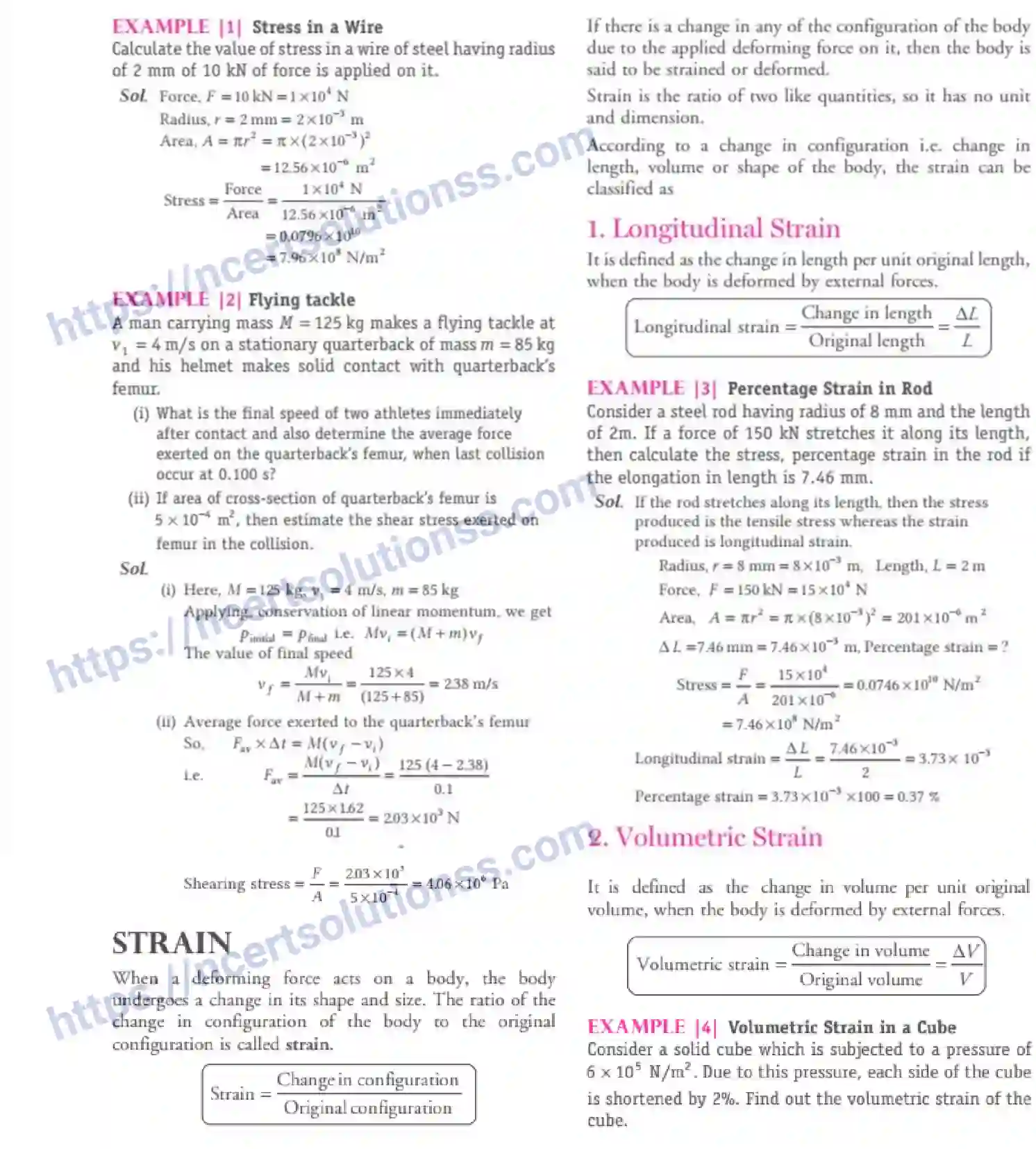 Class 11 Physics Mechanical Properties Of Solids note