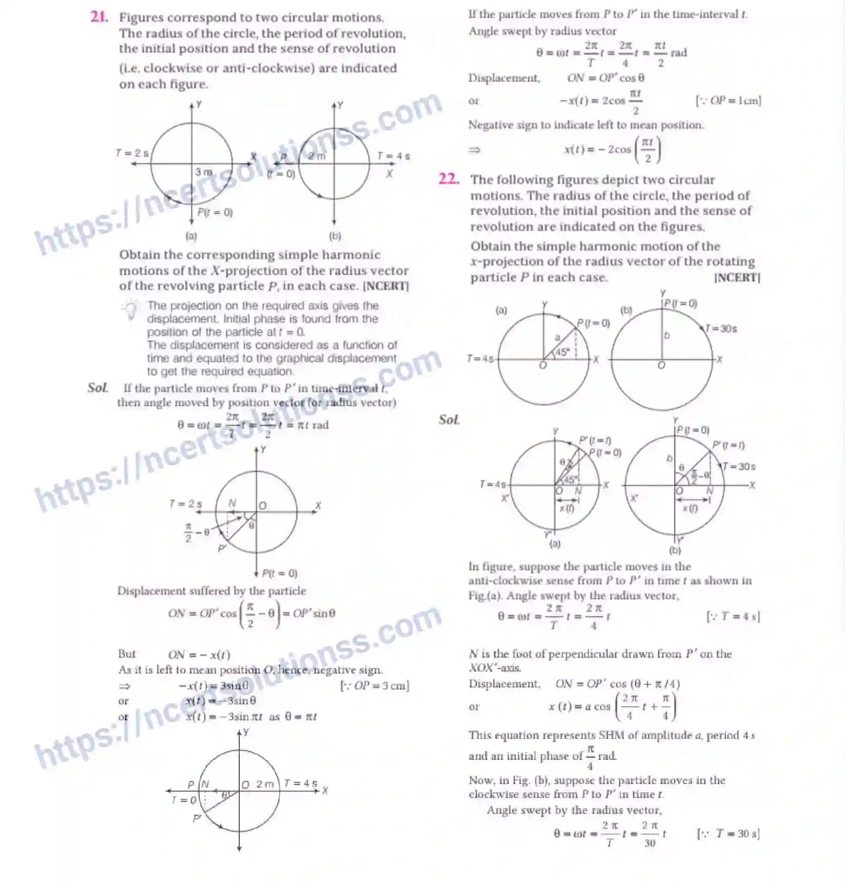 Class 11 Physics Oscillations note