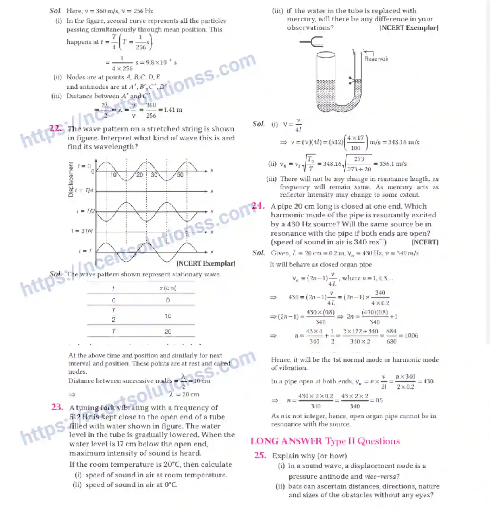 Class 11 Physics Waves note