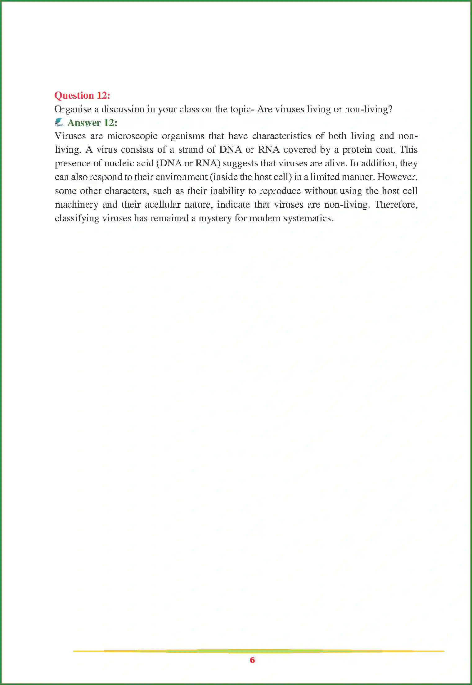 Class 11 Biology Chapter 2 Biological Classification Solution