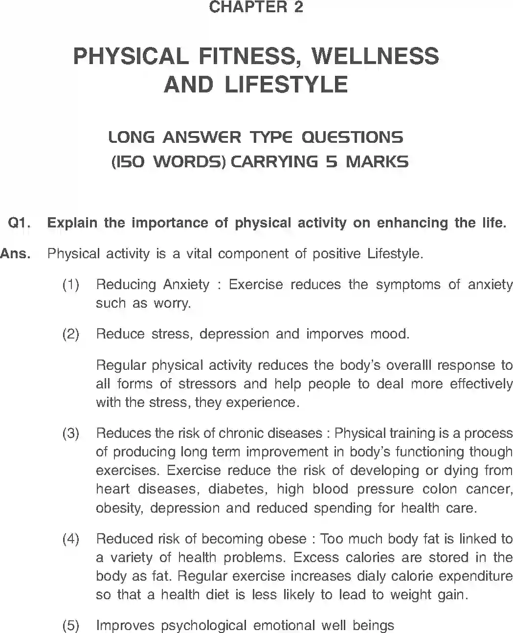 Class 11 Physical Education Chapter 2 Physical Fitness, Wellness and ...