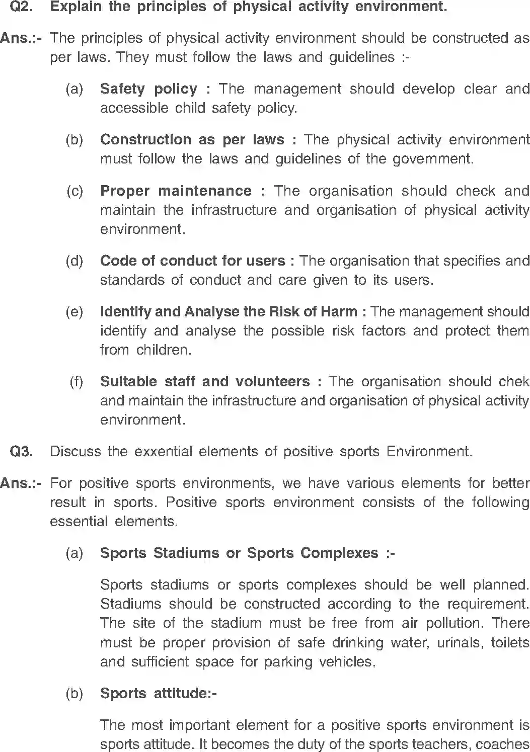 Class 11 Physical Education Chapter 6 Physical Activity Environment ...