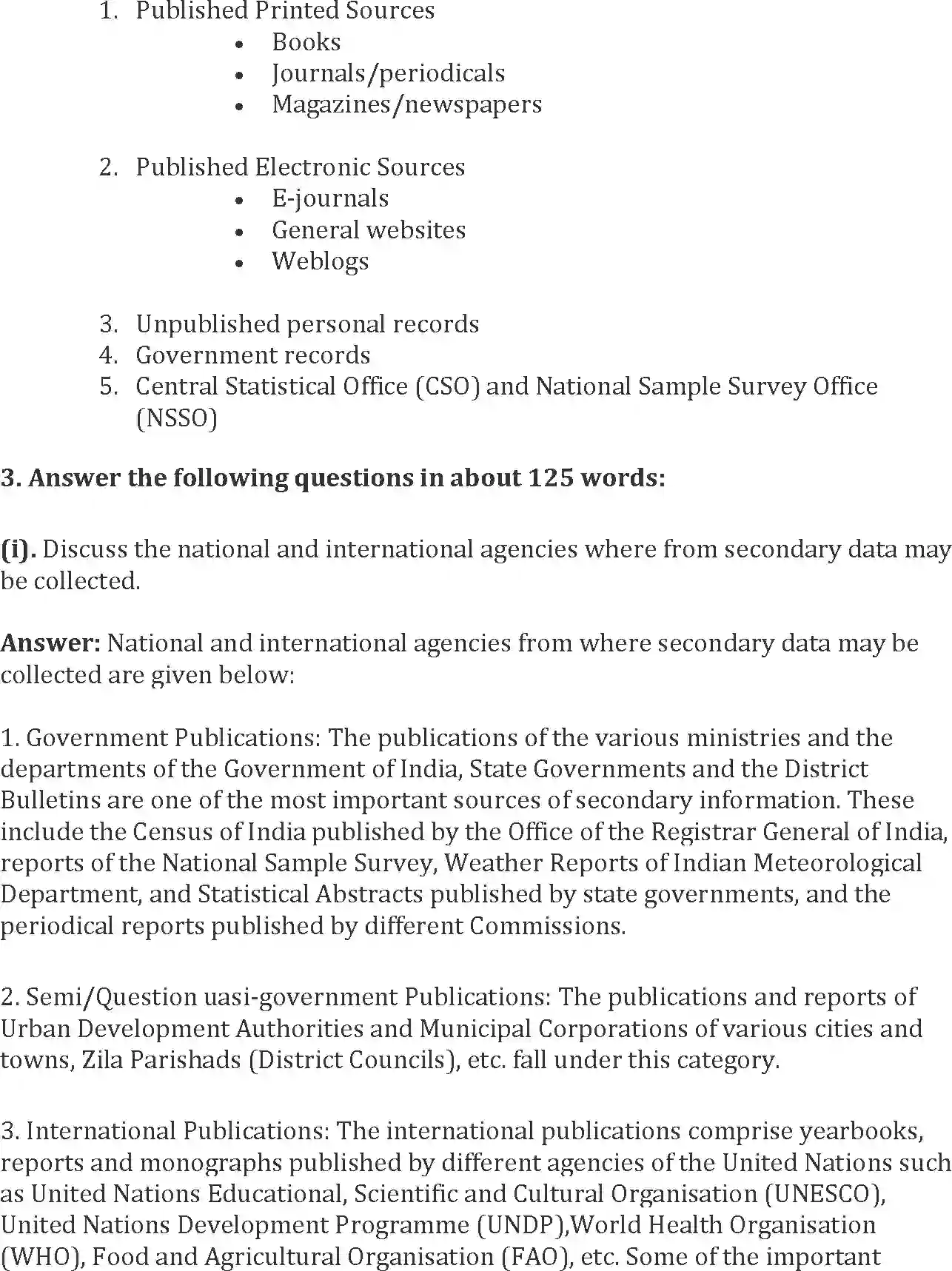 Class 12 Geography Practical Work in Geography Data – Its Source and ...